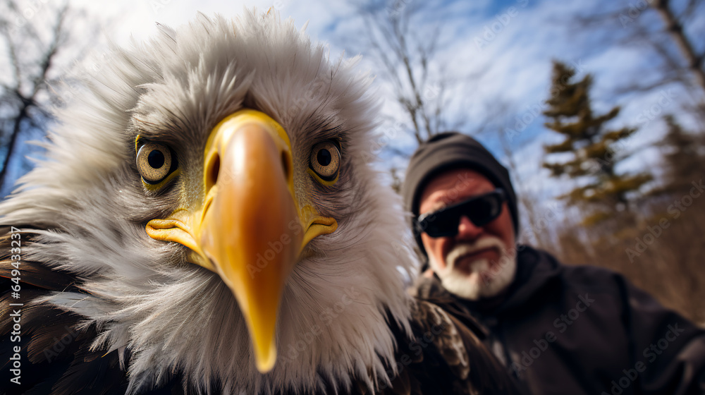 a Canadian wildlife conservationist releases a rehabilitated bald eagle ...