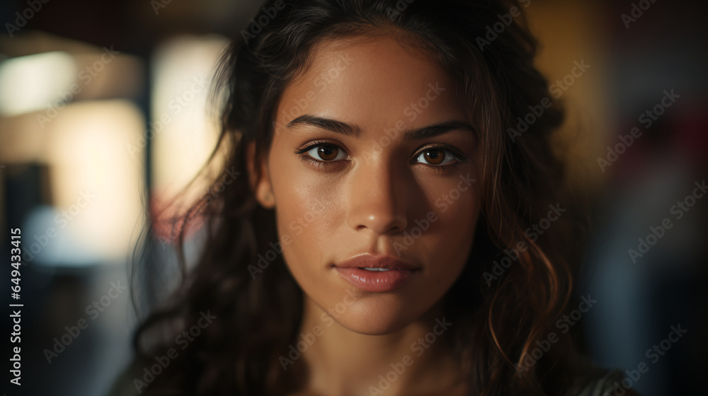 a young Mexican woman engages in a lively debate with her family ...