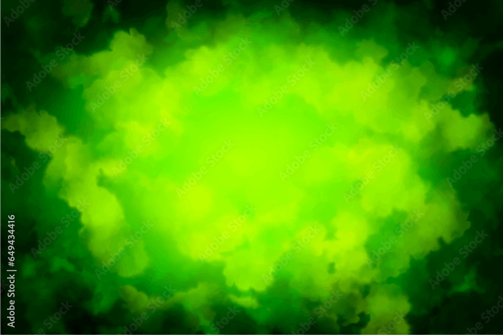 Toxic green smoke, dark background. Realistic green bad smell, magic ...