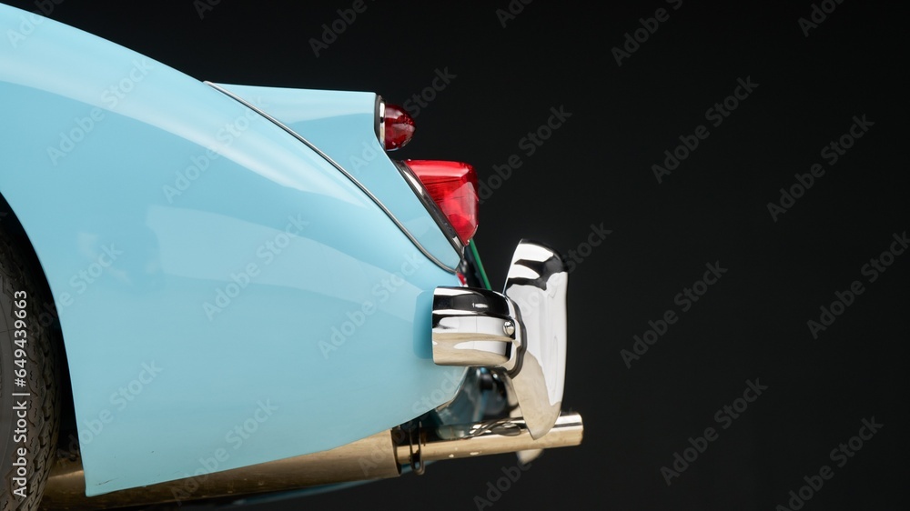 Drivers side view of the rear bumper Stock Photo | Adobe Stock