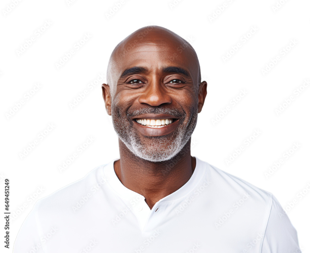 Gorgeous aging mature black African man smooth healthy face skin long ...