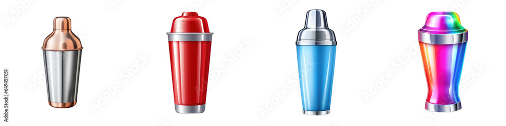 Cocktail Shaker clipart collection, vector, icons isolated on ...