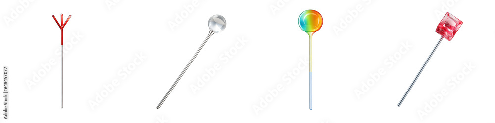 Cocktail Stirrer clipart collection, vector, icons isolated on ...