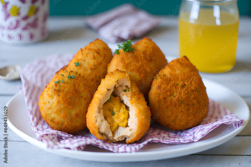 Delicious snacks from a snack bar, snacks from a bar that are tasty on ...