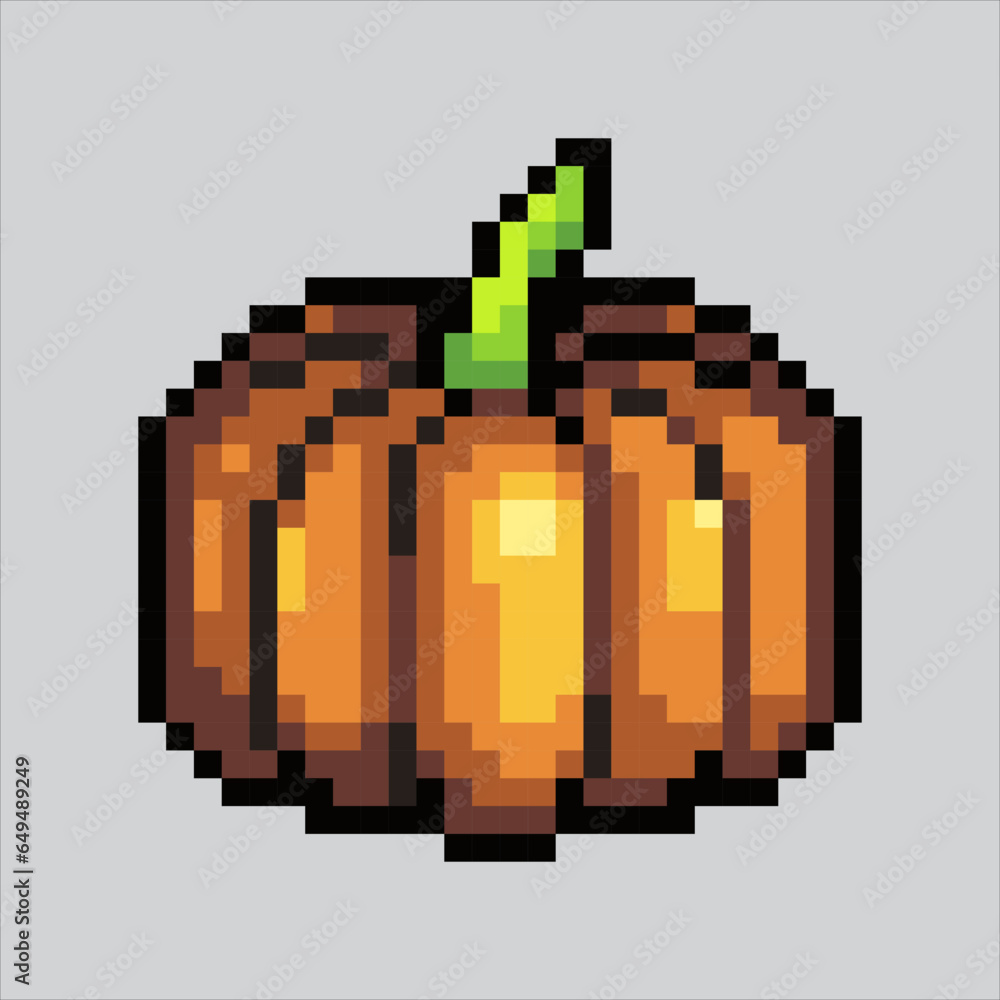 Pixel art illustration Pumpkin. Pixelated Pumpkin Vegetable. Pumpkin ...