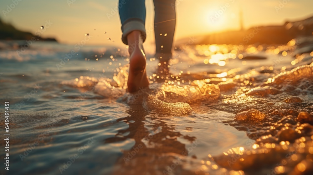 relaxing summer holiday concept picture of white sea beach with ...