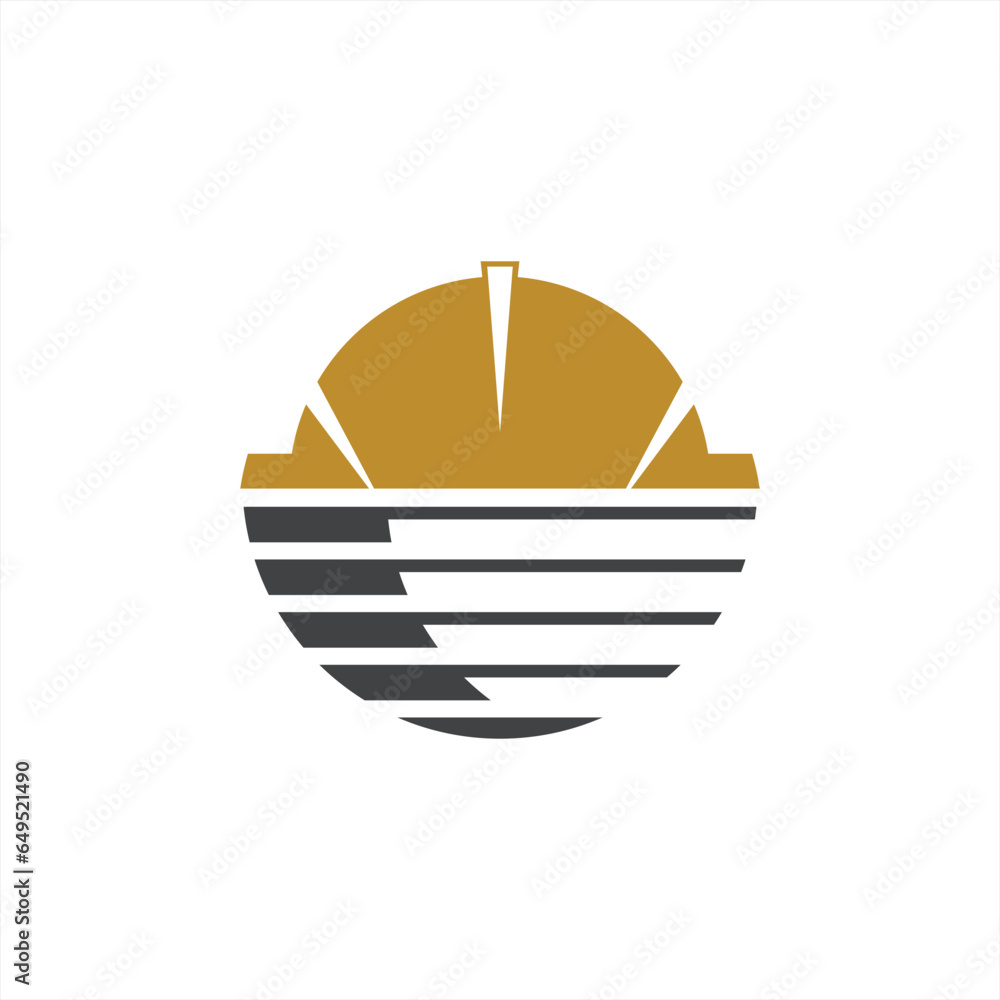 construction helmet logo design, safety helmet, safety helmet vector ...
