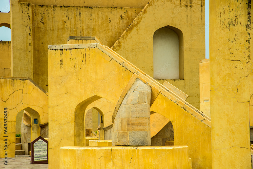 Abstract geometric patterns at observatory, a UNESCO heritage site in ...