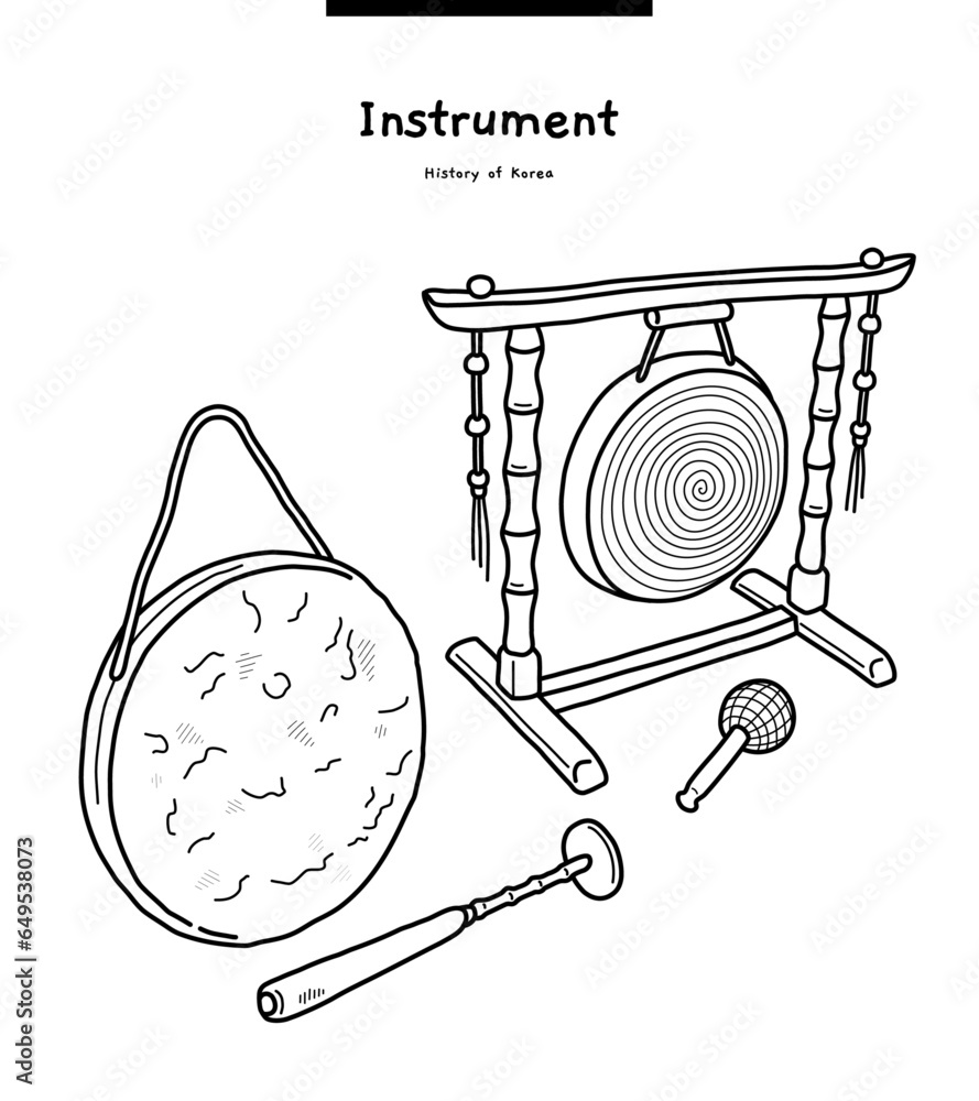 It is a traditional Korean instrument called Jing and Kkwaenggwari. It ...