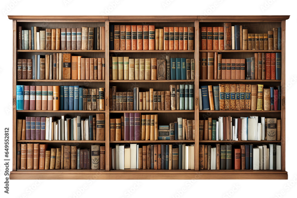 Library, transparent background, isolated image, generative AI Stock ...