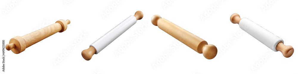 Rolling Pin clipart collection, vector, icons isolated on transparent ...