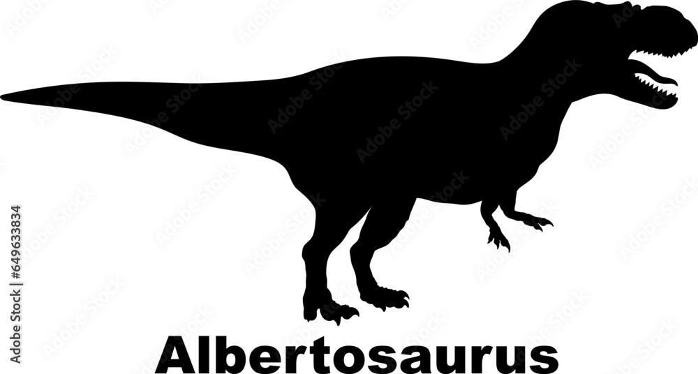 Albertosaurus Dinosaur silhouette dinosaur monogram dinosaur species ...