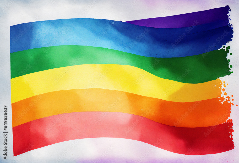 Abstract background colours of the Pride flag, the rainbow symbol of ...