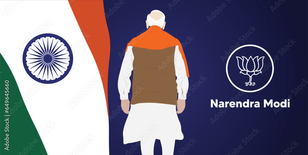 JAMSHEPUR INDIA 19 SEPTEMBER Narendra Modi Prime Minister of India with ...