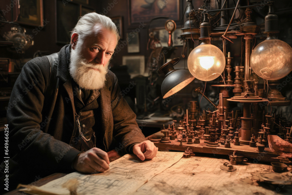 Alexander Graham Bell, the influential Scottish-American inventor ...