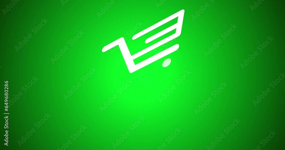 3D online shopping logo and text animation in 4k high-resolution. 3D ...