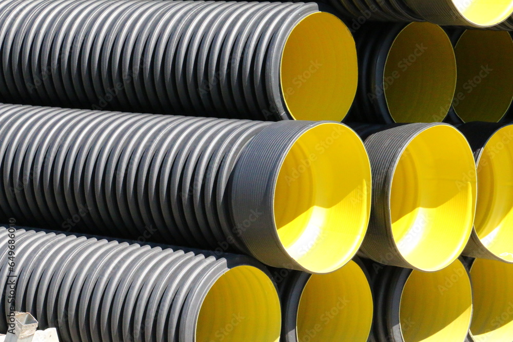 HDPE Corrugated Pipe, HDPE Pipes Manufacturers, HDPE DWC Yellow pipes ...