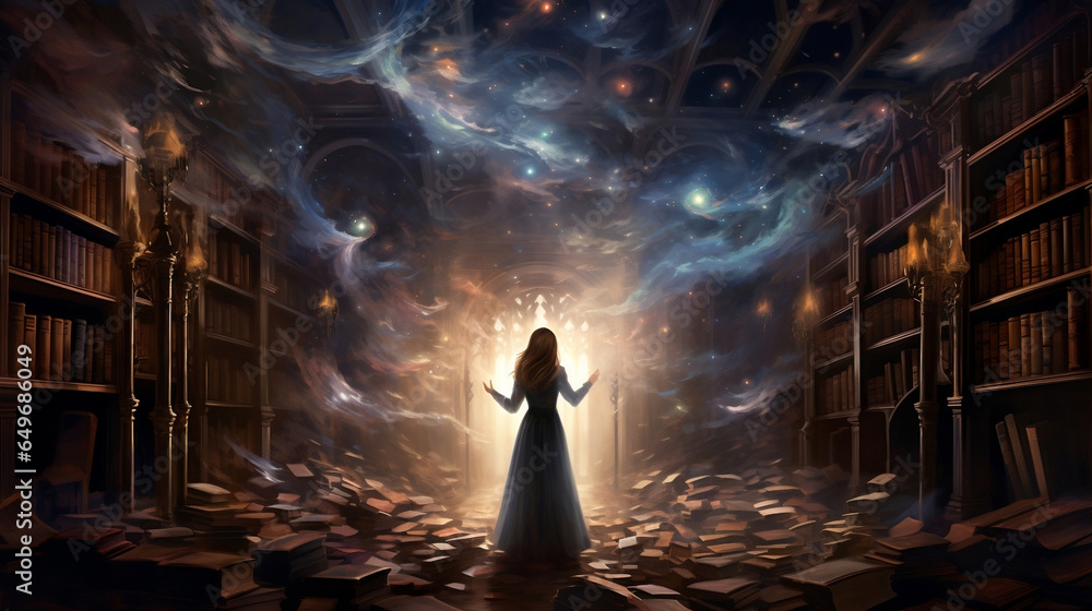 women, in library ,Haunting sounds manifest as spectral visions,Mental ... women, in library ,Haunting sounds manifest as spectral visions,Mental ...