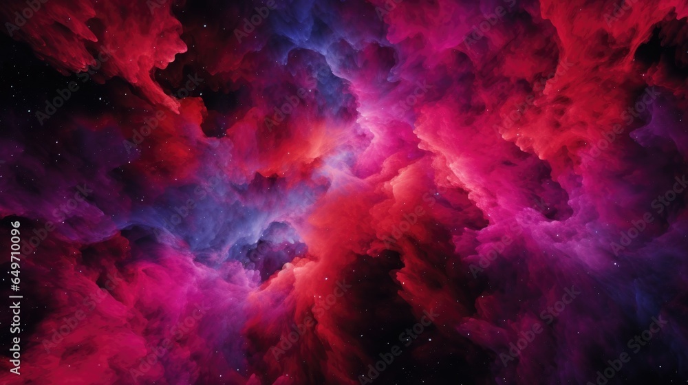 Red blue abstract cosmic galaxy background. Celestial outer space ...