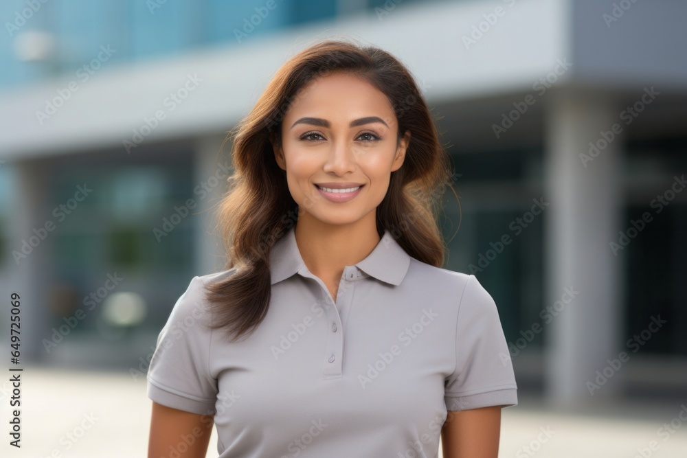 medium shot portrait of a happy Filipino woman in her 30s wearing a ...