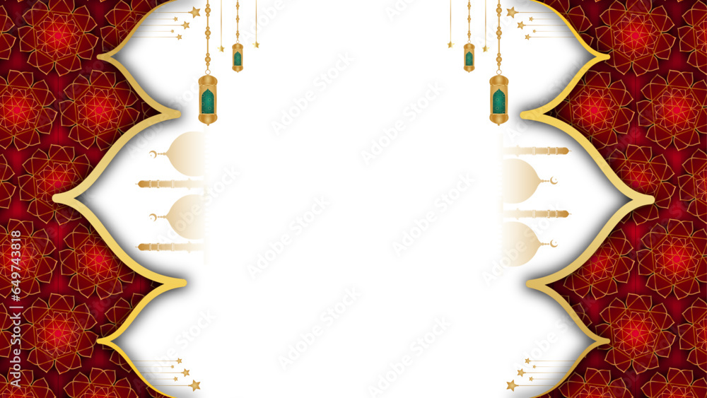 Arabesuqe luxury islamic frame transparent background for islami ...