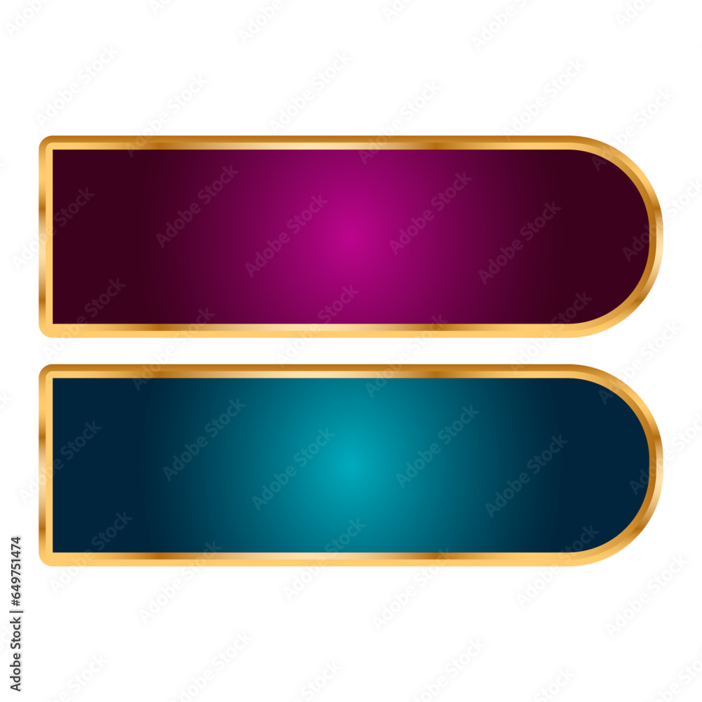 Luxury golden arabic islamic text box title frame border banner set ...
