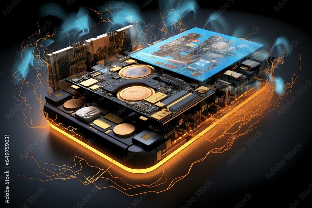 A visual depiction of lithium-ion battery functioning through charging ...