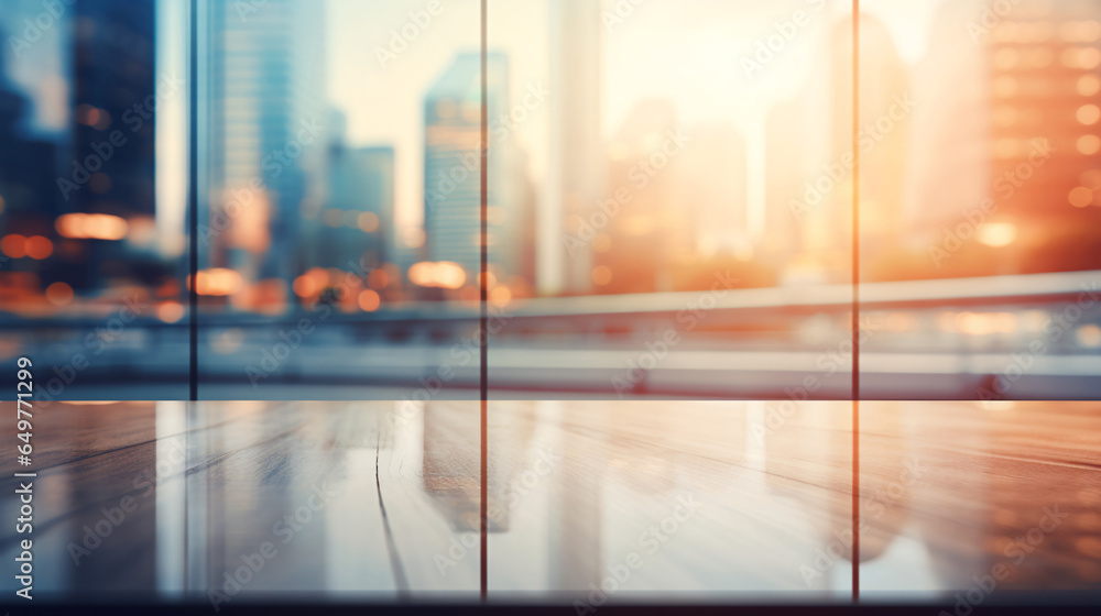 Blurred modern business office interior room use for background in ...