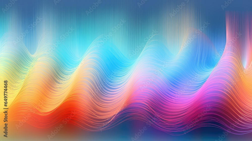 sound colorful soundwave spectrum illustration music voice, line curve ...