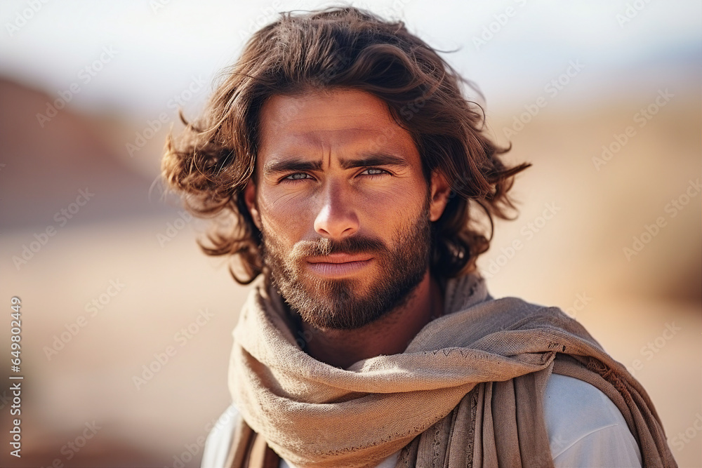 Young arab man in national clothes and turban Muslim man Saudi african ...