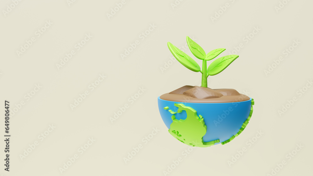 World soil day, Earth day symbol celebration as an international ...