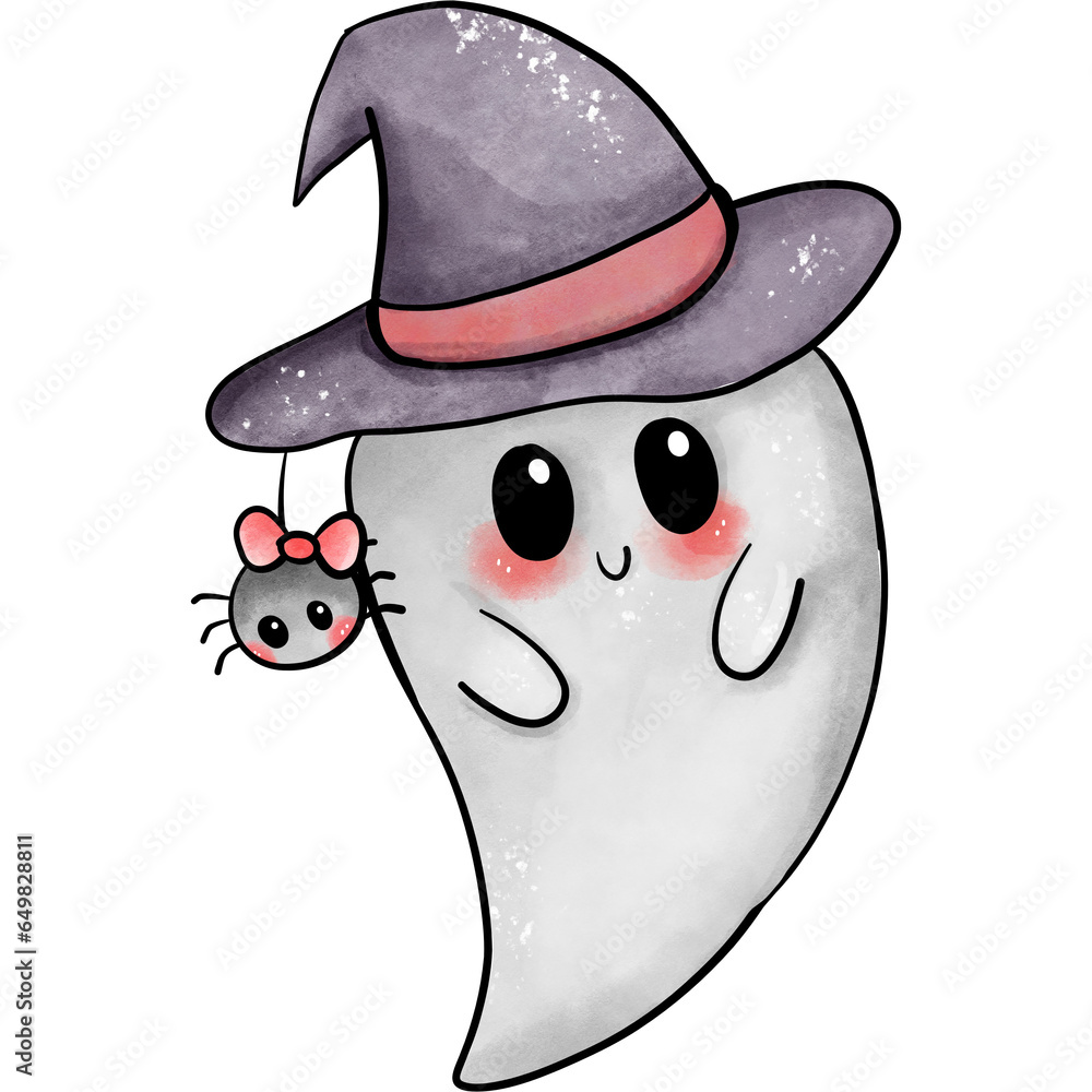 Halloween black cat clipart set - PNG. Pumpkin and ghost holding candy ...