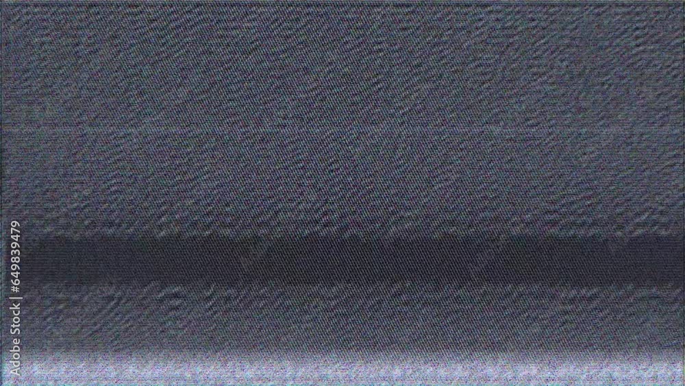 Analog Static Noise texture overlay. TV switch off. Horizontal stripes offset . No signal white ...
