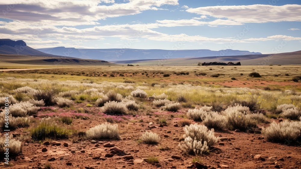 nature south african karoo illustration sheep background, animal ...