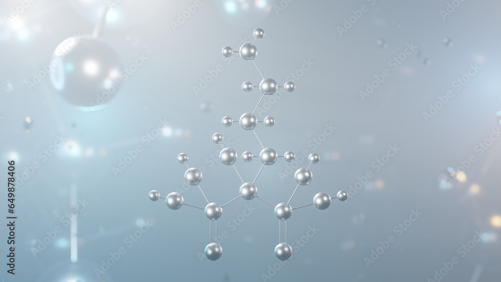 Alendronic Acid Molecular Structure 3d Model Molecule Bone Resorption Inhibitors Structural