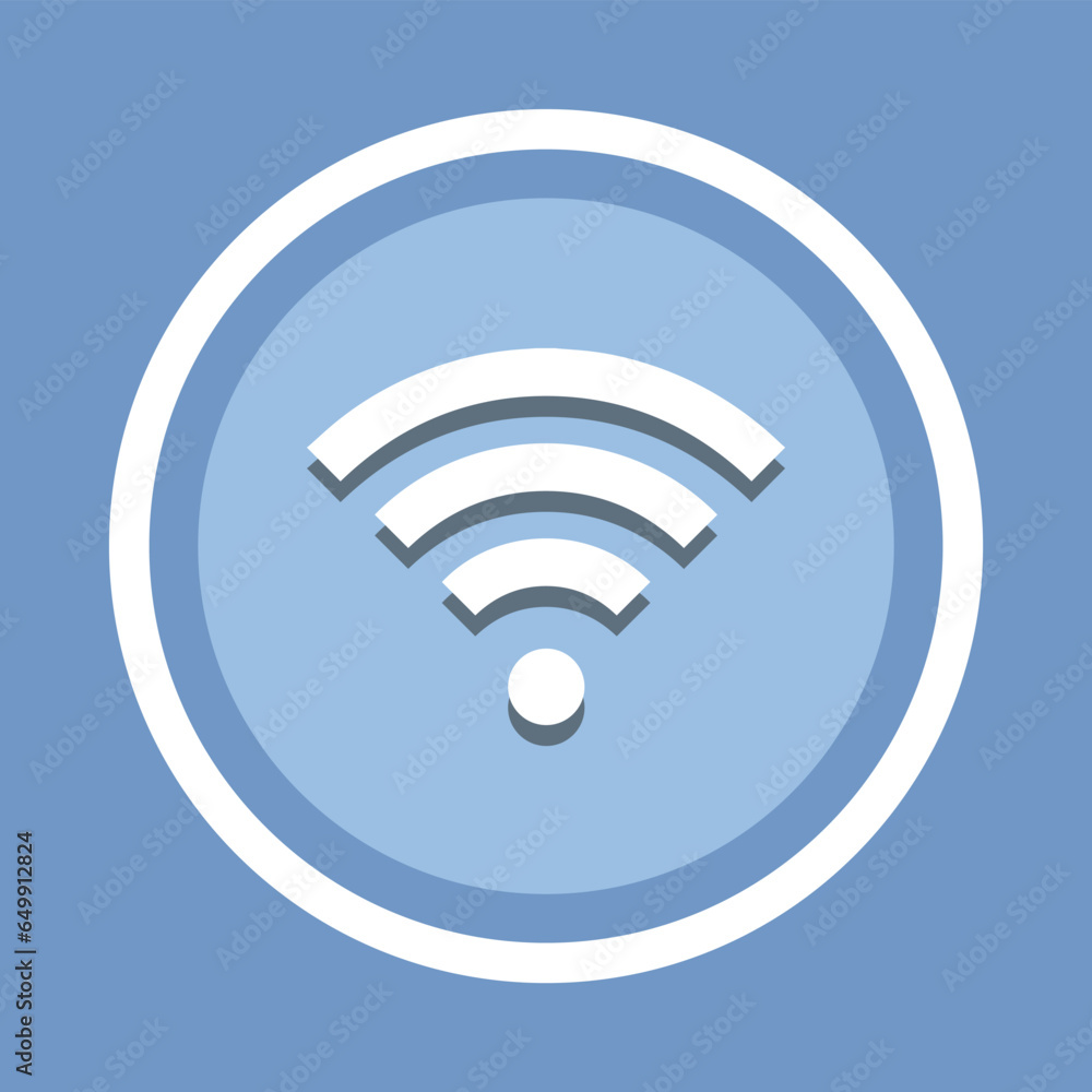 Wi Fi Icon Vector. Wireless icon vector in trendy flat style. Wifi icon ...