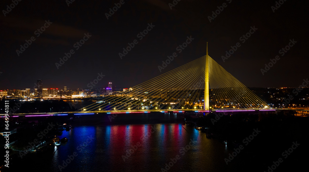 Gazela bridges, Belgrade Pier, Sava River, Old and New Belgrade ...