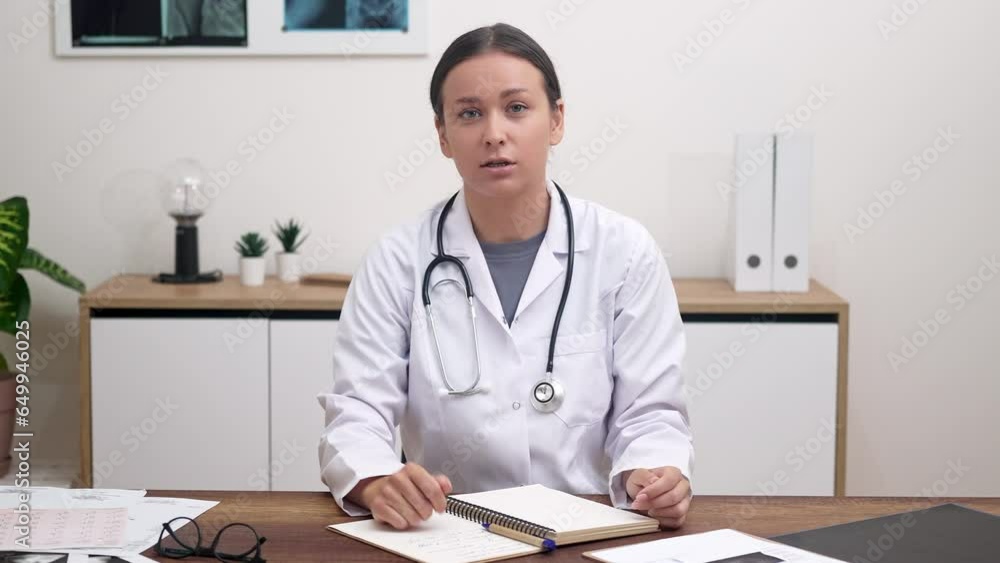 Virtual Healing Connection: In the realm of telehealth, a female ...