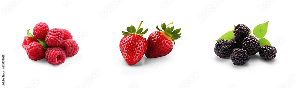 collection of organic natural punch of mixed red strawberry raspberry ...