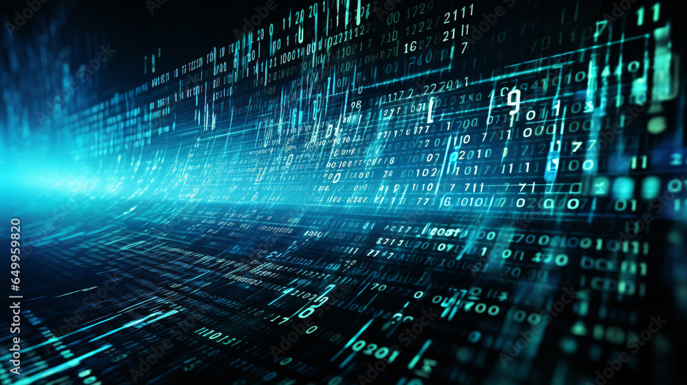 Abstract technology background of programming code, representing ...