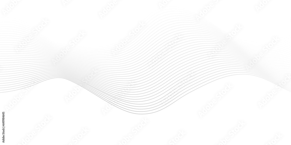 Seamless Abstract grey smooth wave lines element swoosh speed wave ...