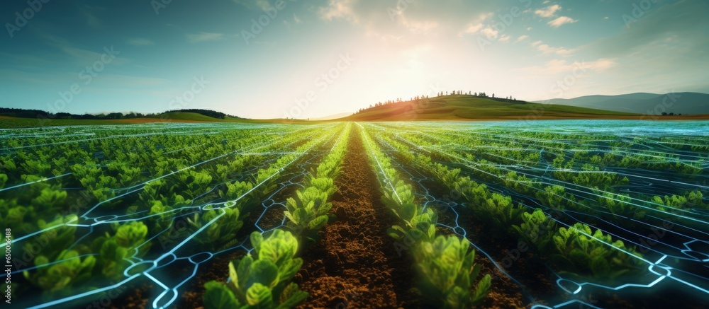 Agritech in the agricultural industry Stock Photo | Adobe Stock