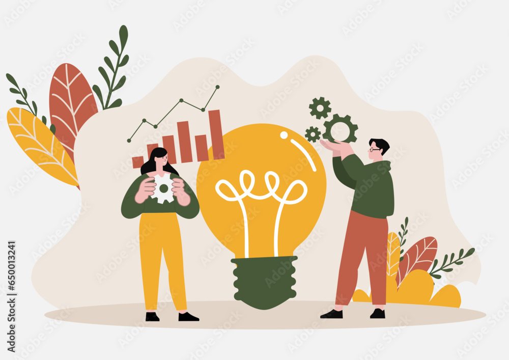 eamwork concept. Groups of people work in teams together at business ...