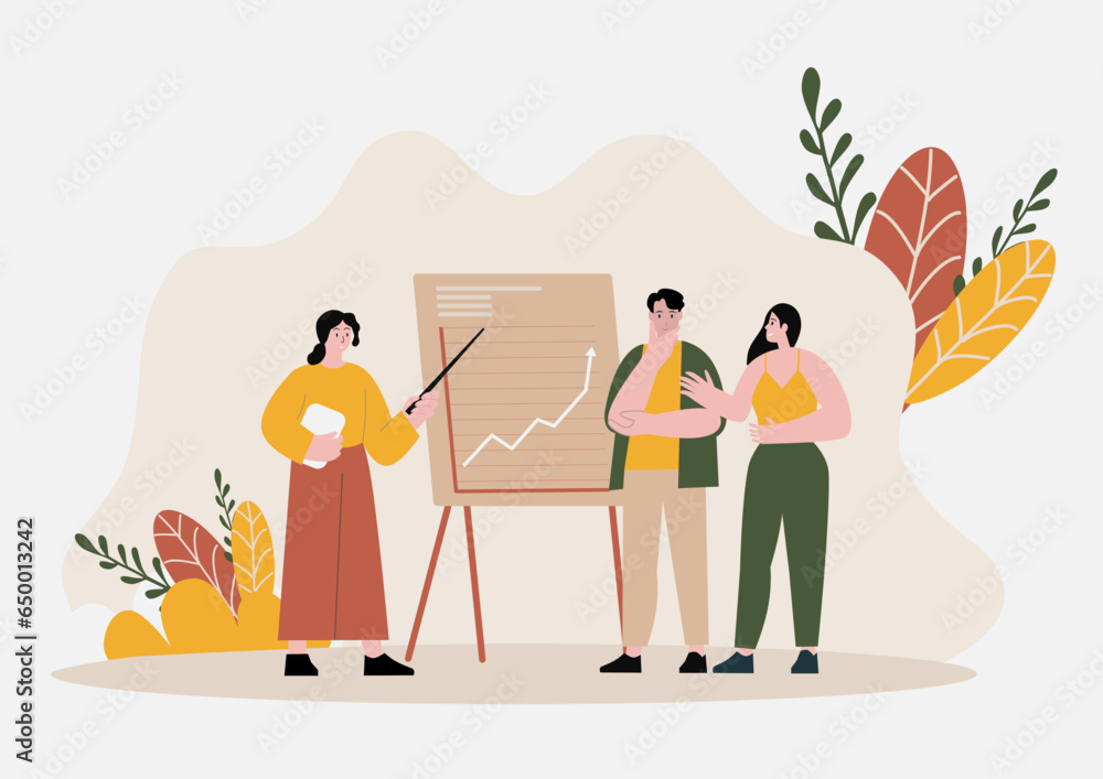 eamwork concept. Groups of people work in teams together at business ...