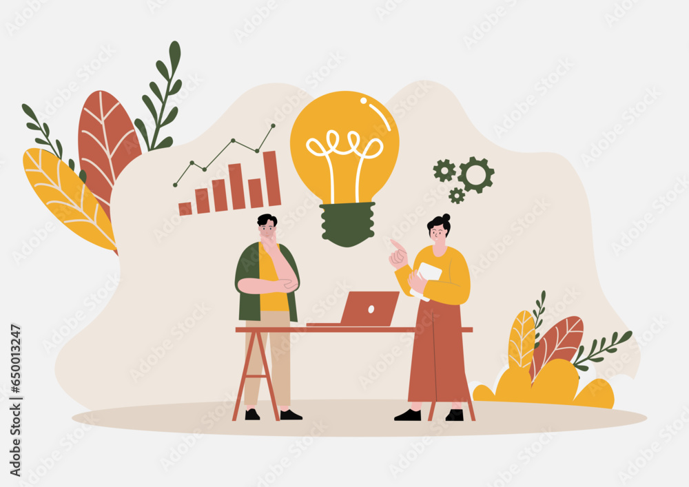 eamwork concept. Groups of people work in teams together at business ...