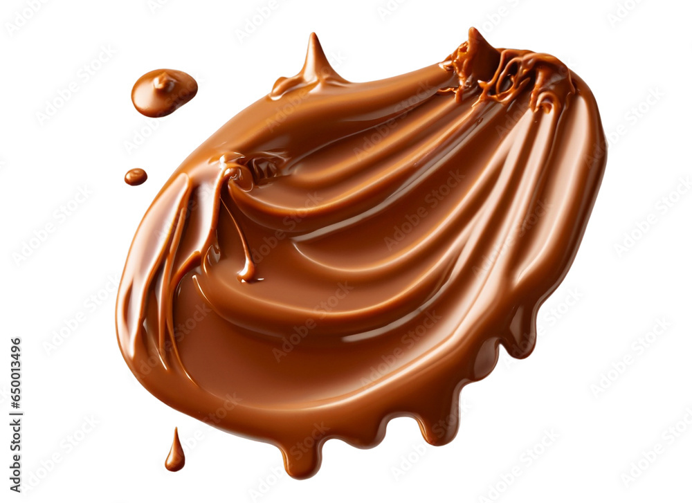 Chocolate Smear On Transparent Background Png Stock Illustration ...