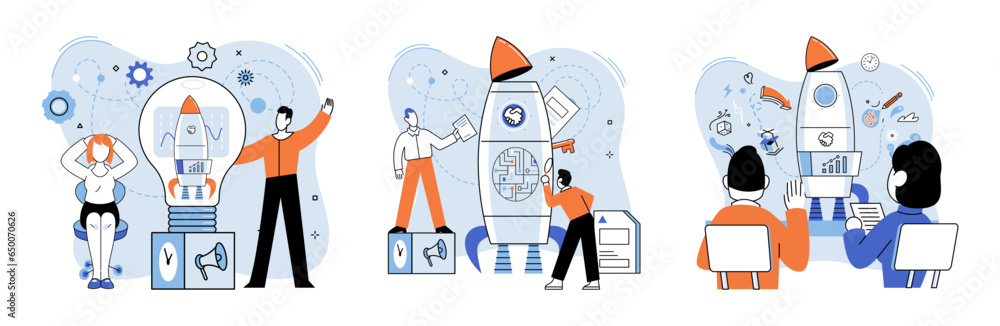 Team solving complex problems. Teamwork vector illustration metaphor ... Team solving complex problems. Teamwork vector illustration metaphor ...
