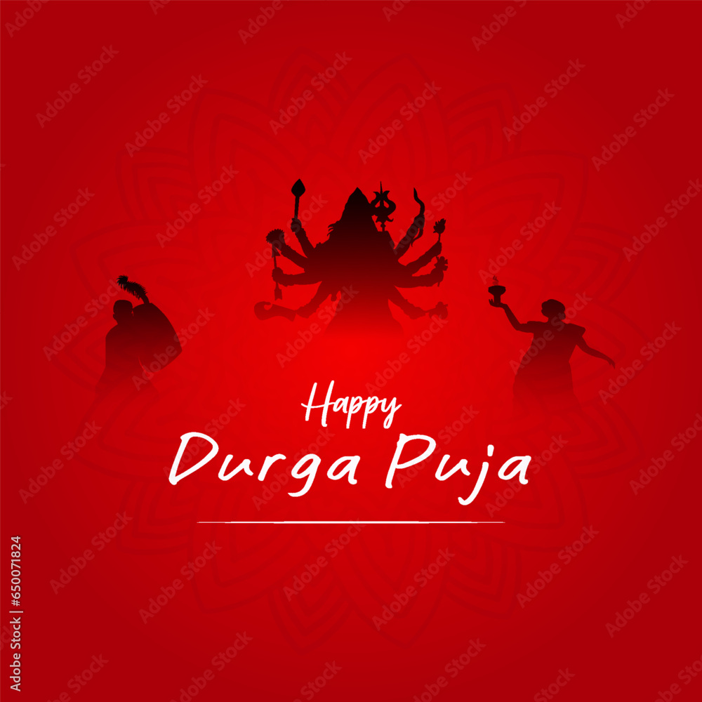 Durga Puja post, Hindu Festival, Border Decorations, Durga Puja Frame ...