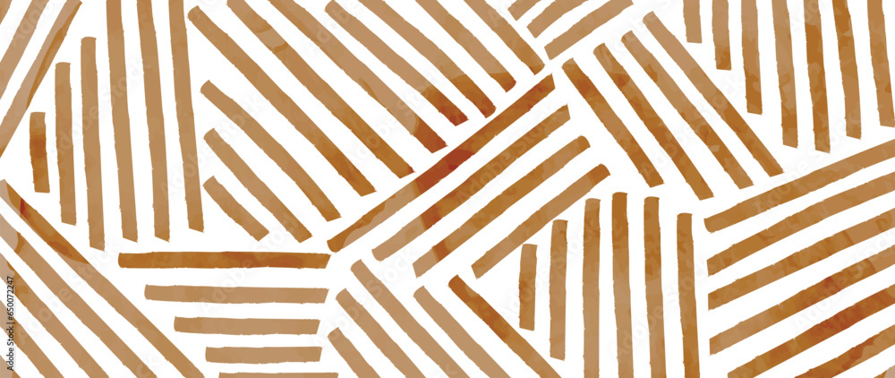 Hand drawn abstract line art background vector. Wallpaper design with ...