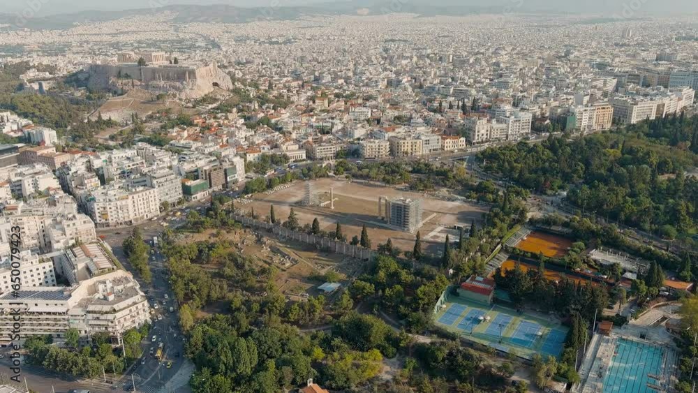 Athens, Greece. Olympeion, Temple of Olympian Zeus - the largest temple ...